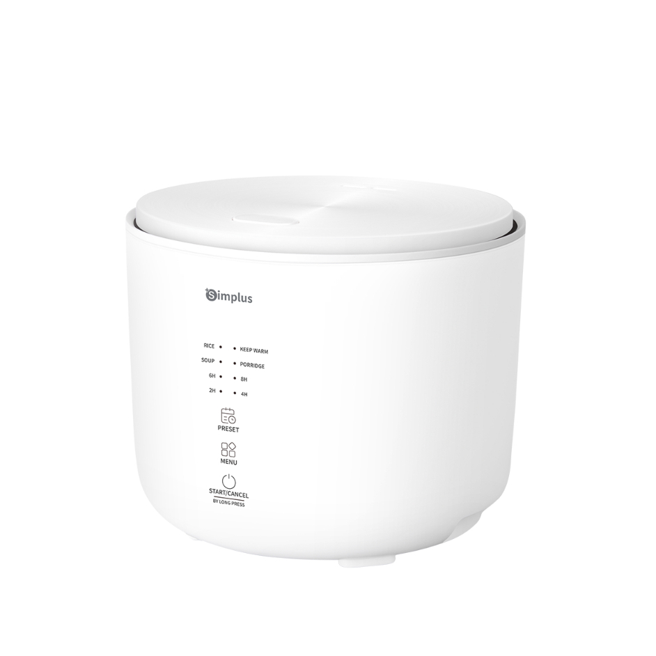 Simplus Electric Rice Cooker 24h Cooking Set Up & 4 Cooking Programs 2L ...