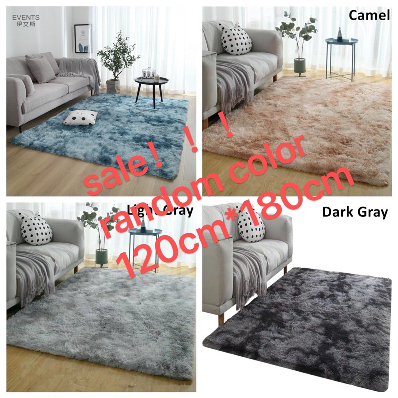 10colors 80cm x 120cm Home Living Fluffy Rugs Shaggy Dining Room Floor ...