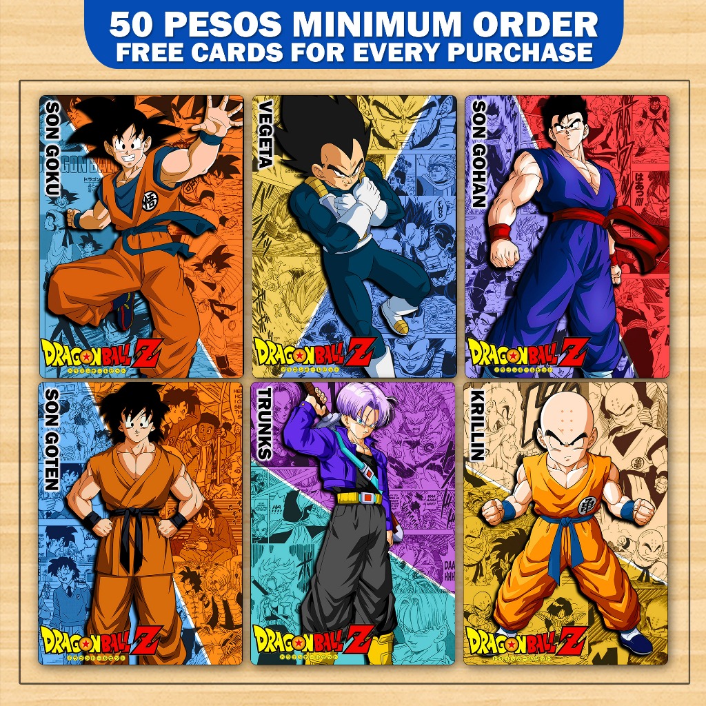 Dragon Ball Main Characters Photocard - [SOLD PER PIECE] | Shopee ...
