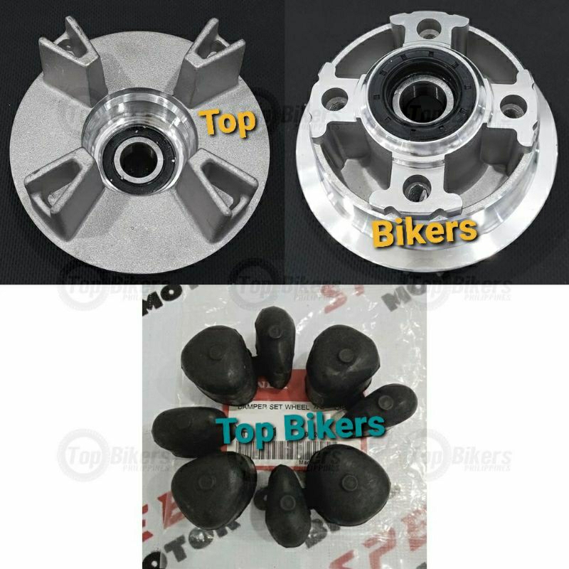 Rear Flange Hub and Hub Damper (Rubber) Set Honda XRM 125 Trinity ...