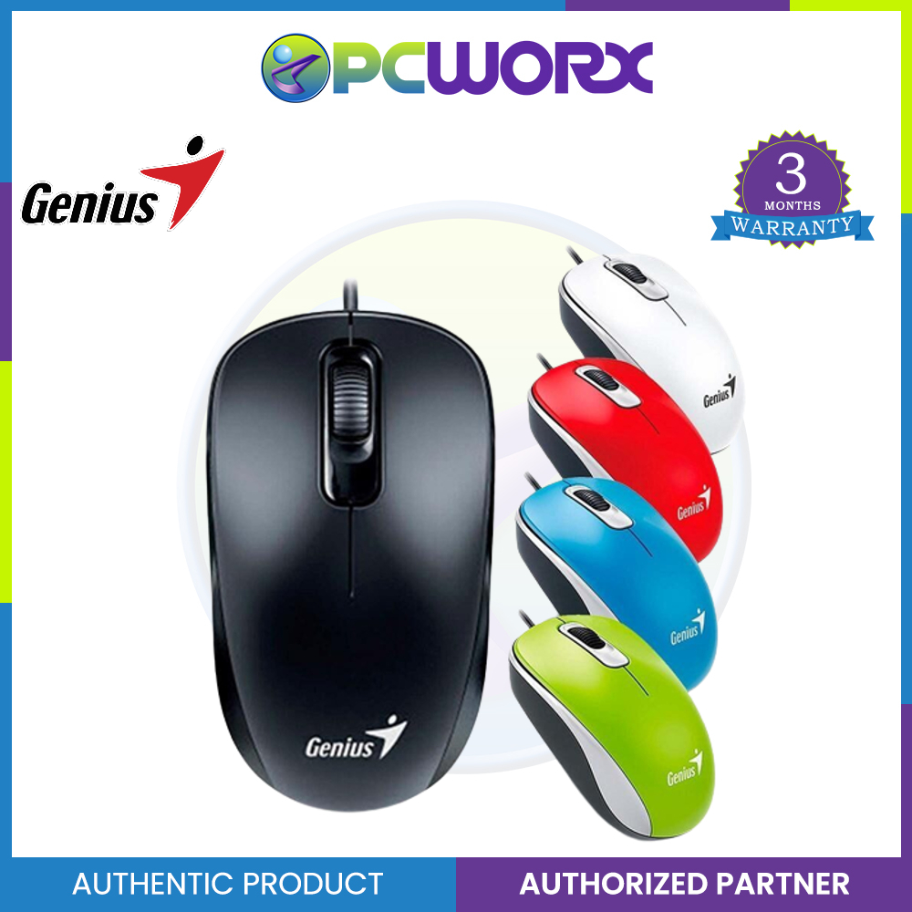 Genius DX-110 PS2 Full Size Optical Mouse in Different Colour | Shopee ...