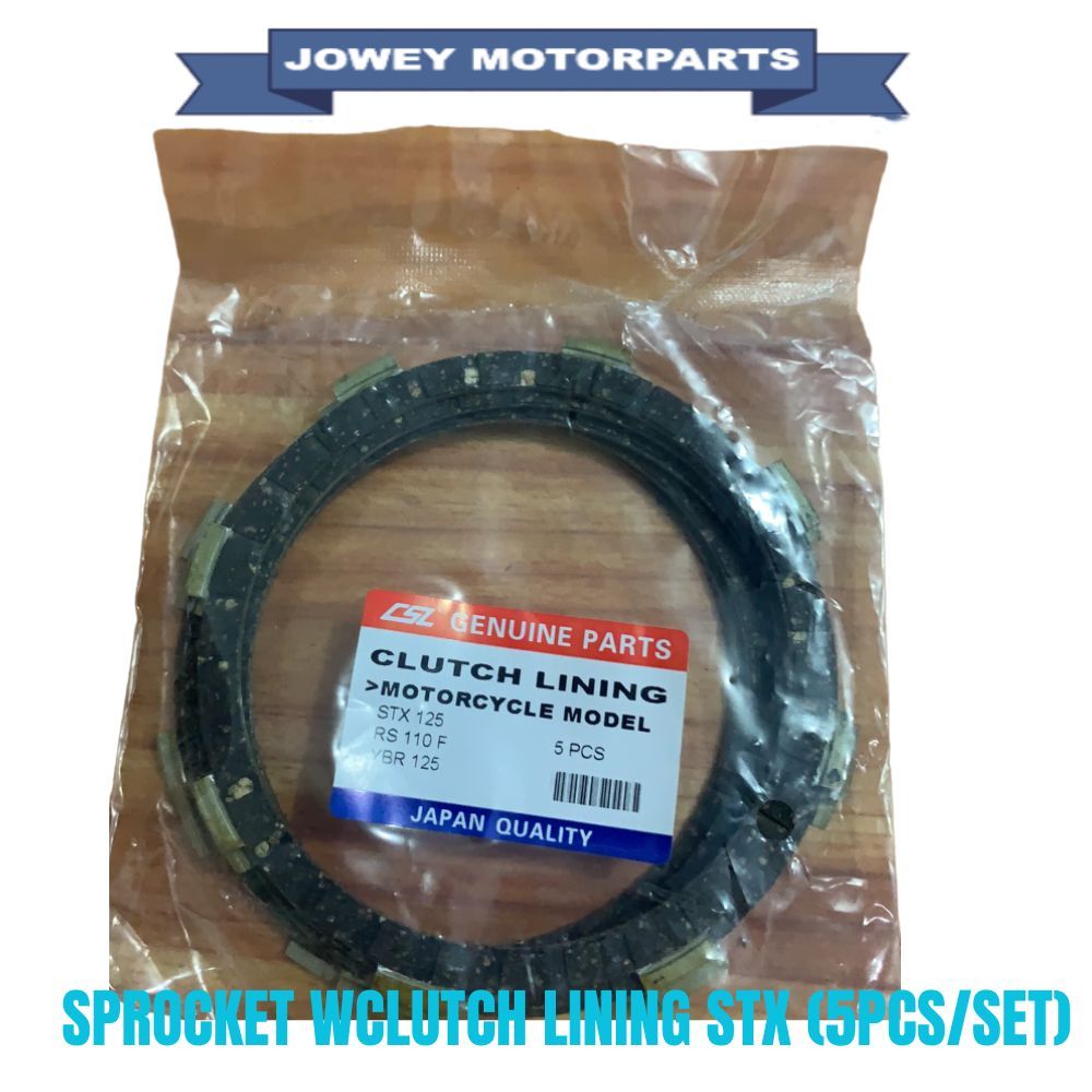 CSL CLUTCH LINING STX125 RS110F YBR125 (5pcs set) JAPAN QUALITY ...