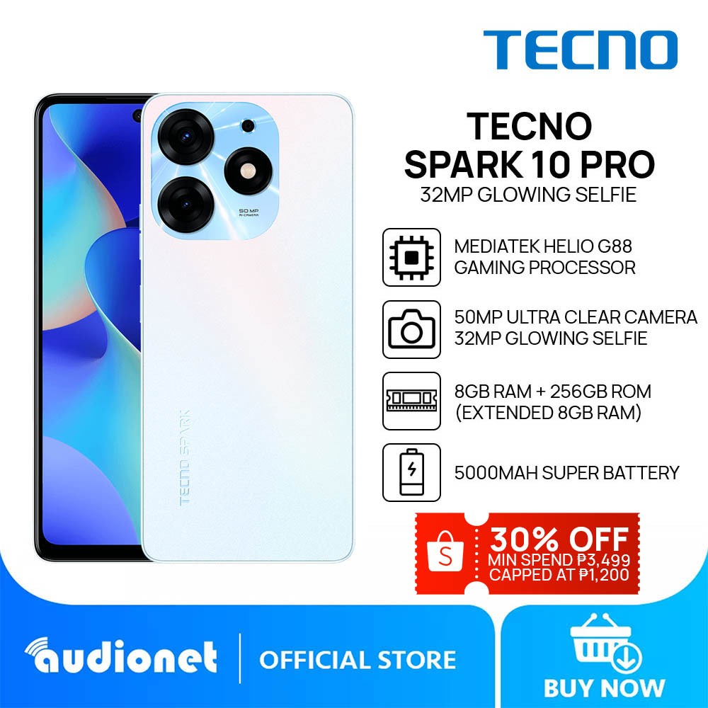 TECNO Spark 10 Pro Smartphone 8Gb Ram+256Gb Rom Extended 8Gb Ram G88 ...