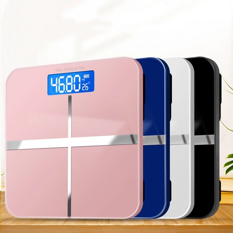 MHS Glass Bathroom Body Floor Scales Bath Scale Body Weighing Digital ...