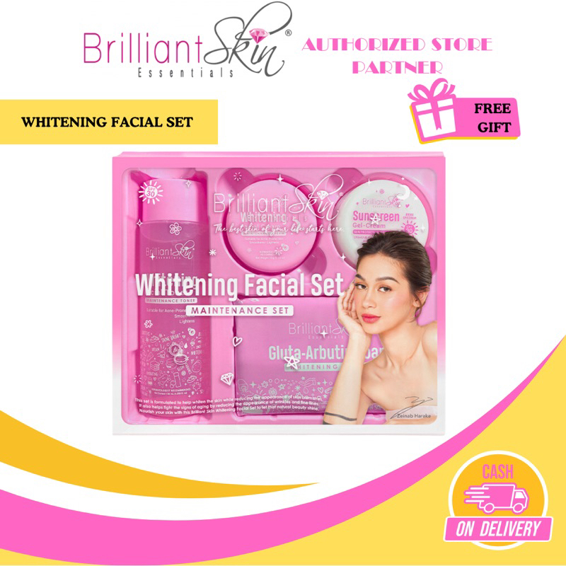 Brilliant Skin Whitening Facial Set| Maintenance Set|Acne-Prone Skin ...
