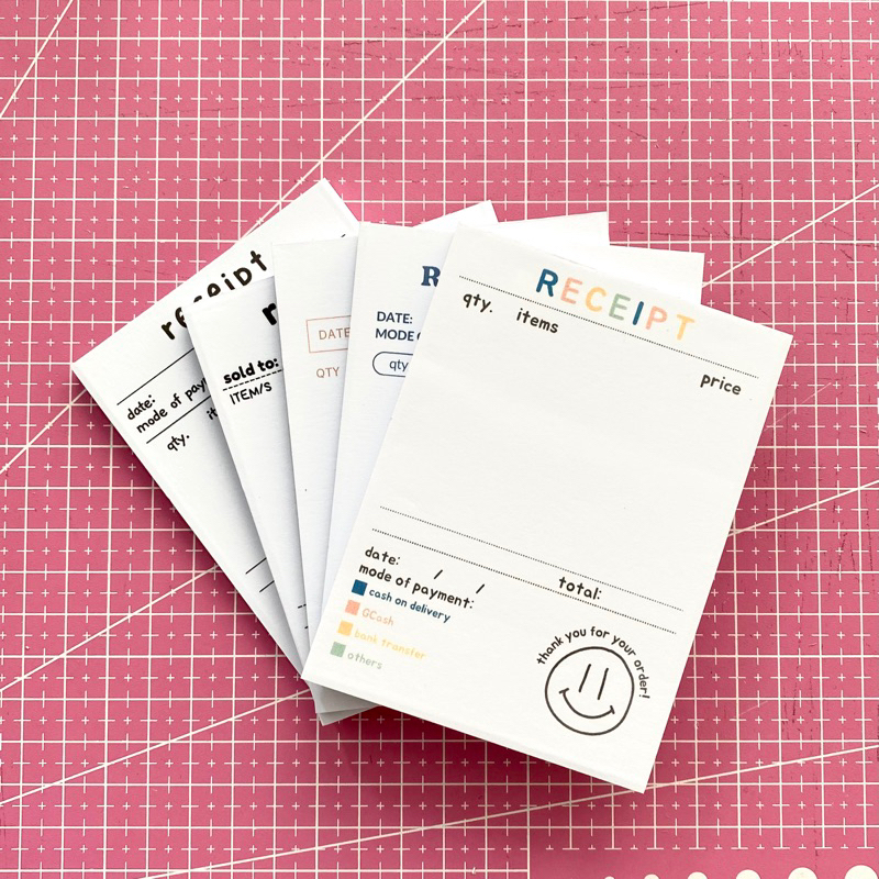 minimalist receipt / invoice pad | Shopee Philippines