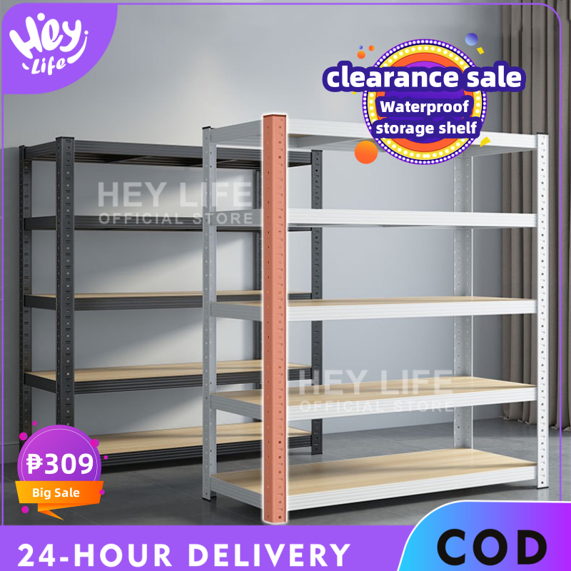 5L Waterproof Metal Rack，Waterproof Wooden Shelf Adjustable, Heavy Duty ...