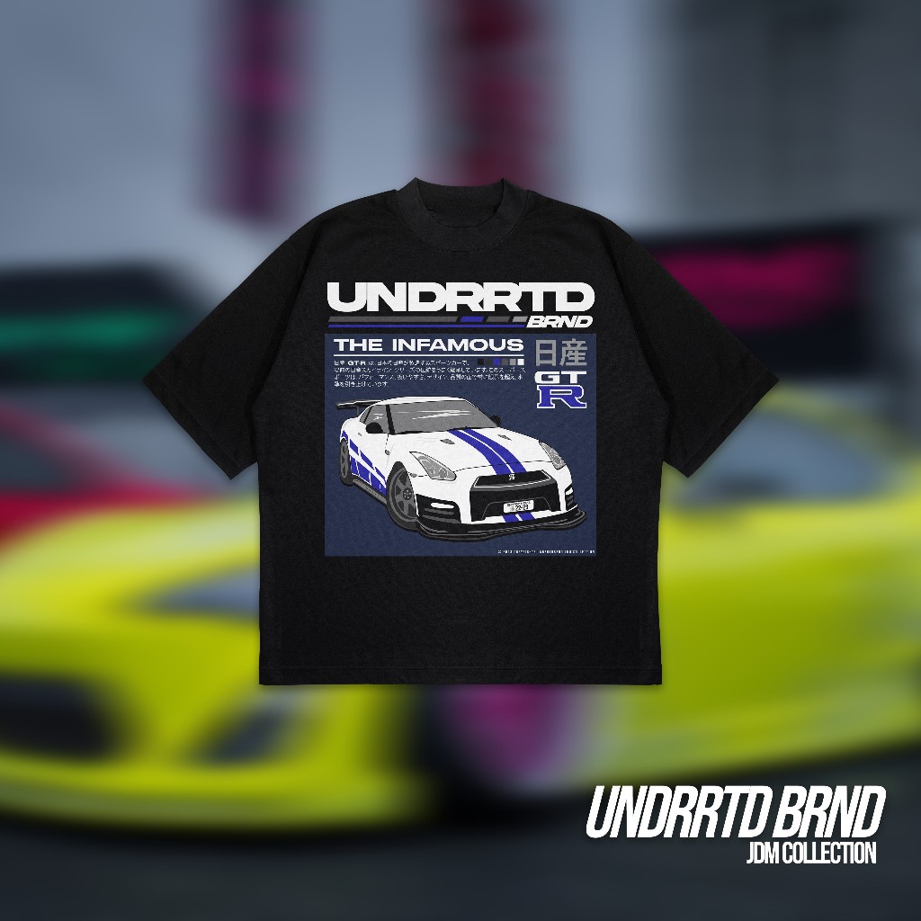 UNDRRTD BRND "GTR" Boxy Fit | Crew Neck | CVC Cotton | Unisex Shirt ...