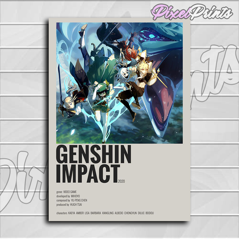 Genshin Impact Posters Laminated Photopaper | Shopee Philippines