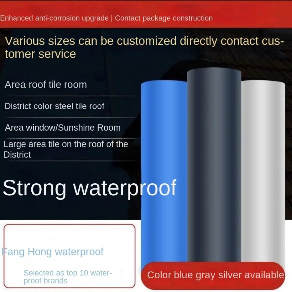 Butyl Waterproof Tape Aluminum Foil Tape Super Fix Repair Wall Leak ...