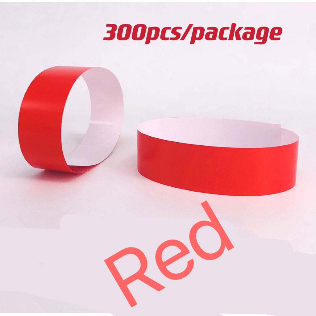 600Pcs Disposable Waterproof Hand Bands Sticker Paper Wristbands Party ...