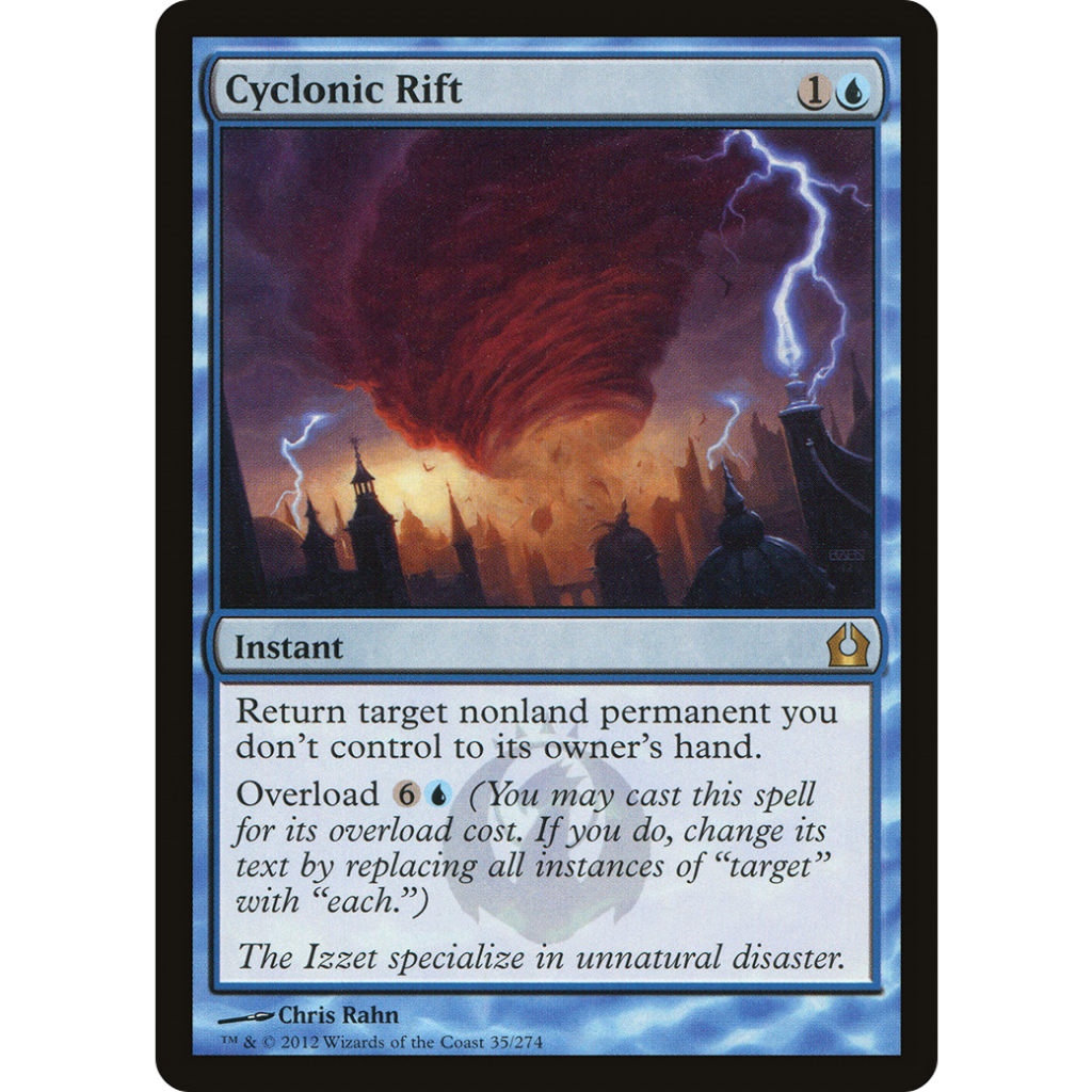 Cyclonic Rift rtr-35 MTG Top Ratings Proxy (sticker is already on mtg ...