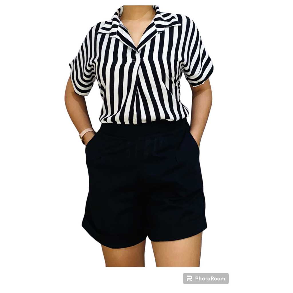 Challis Top Cotton Linen Short Terno | Shopee Philippines