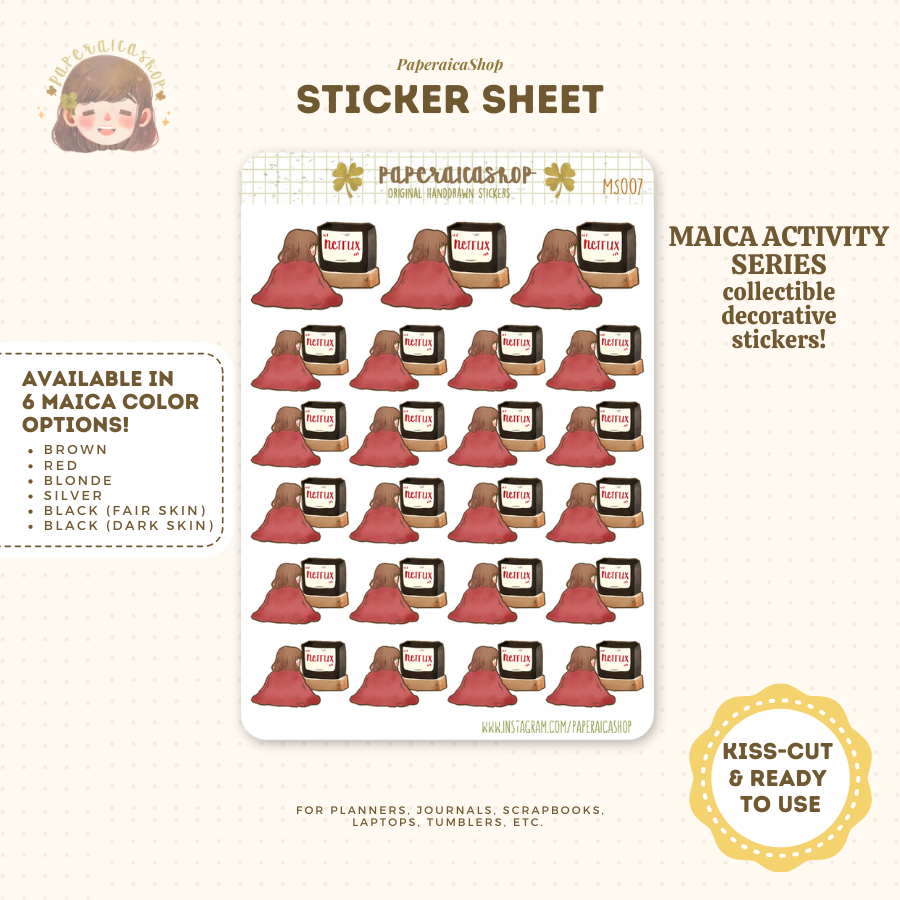 Binge Watch Stickers, Watching Stickers, Netflix Stickers, Movie ...