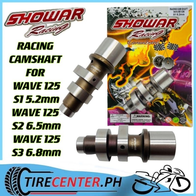 CAMSHAFT RACING SHOWAR FOR WAVE 125 5.2mm 6.5mm 6.8mm | Shopee Philippines