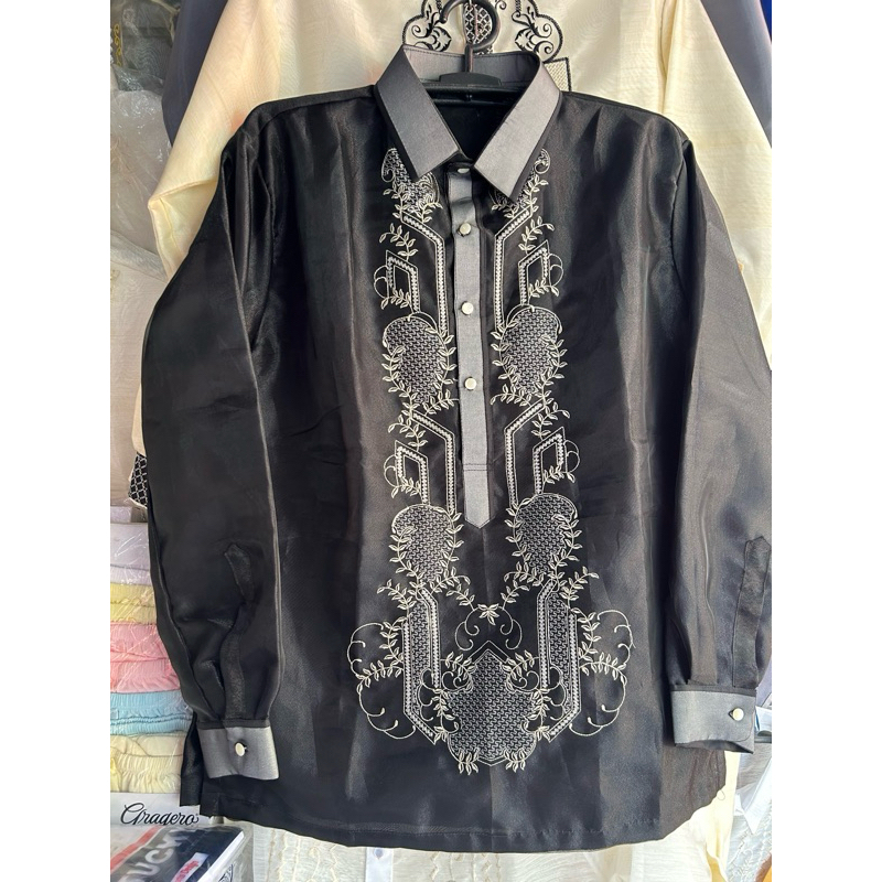 Colored Modern Barong Tagalog | Gray | Royal Blue | Black | Random ...