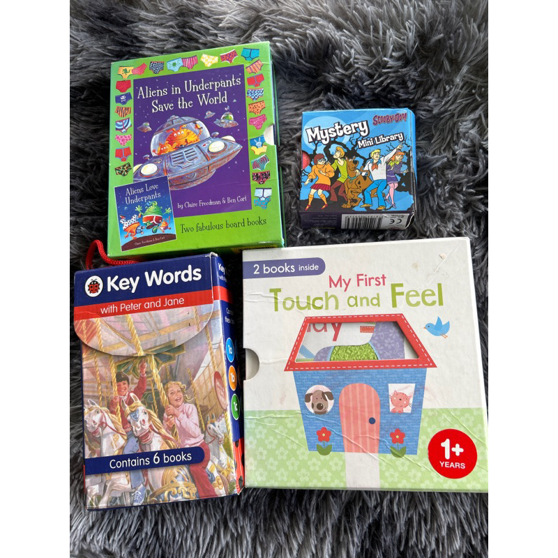 Children's books (boardbooks, hardbound, touch and feel, flap books ...