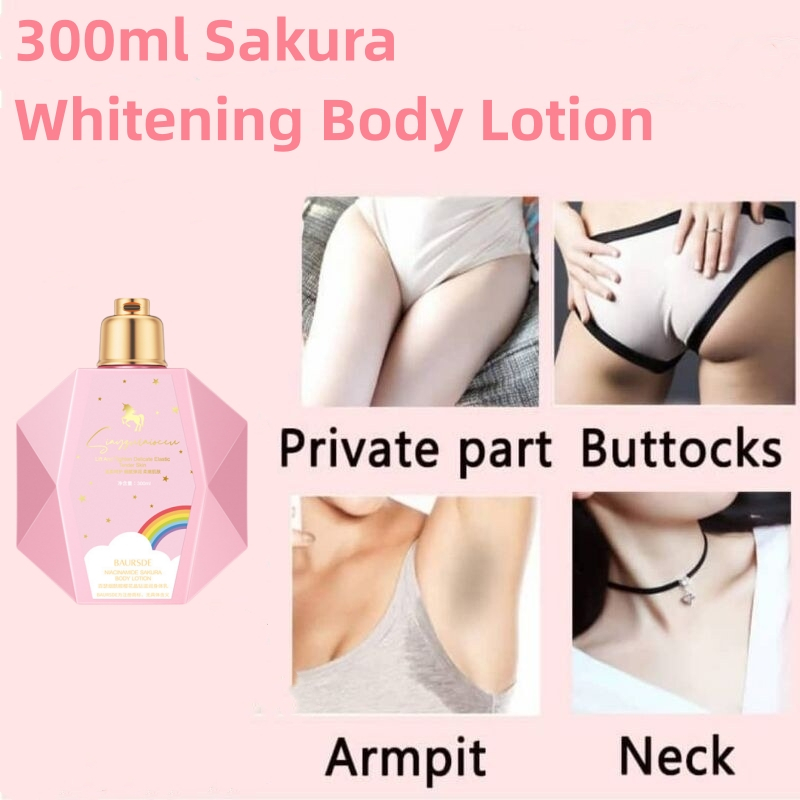 Niacinamide Sakura Whitening Body Lotion Moisturizing Skin Care Improve Lightening Dark skin ...