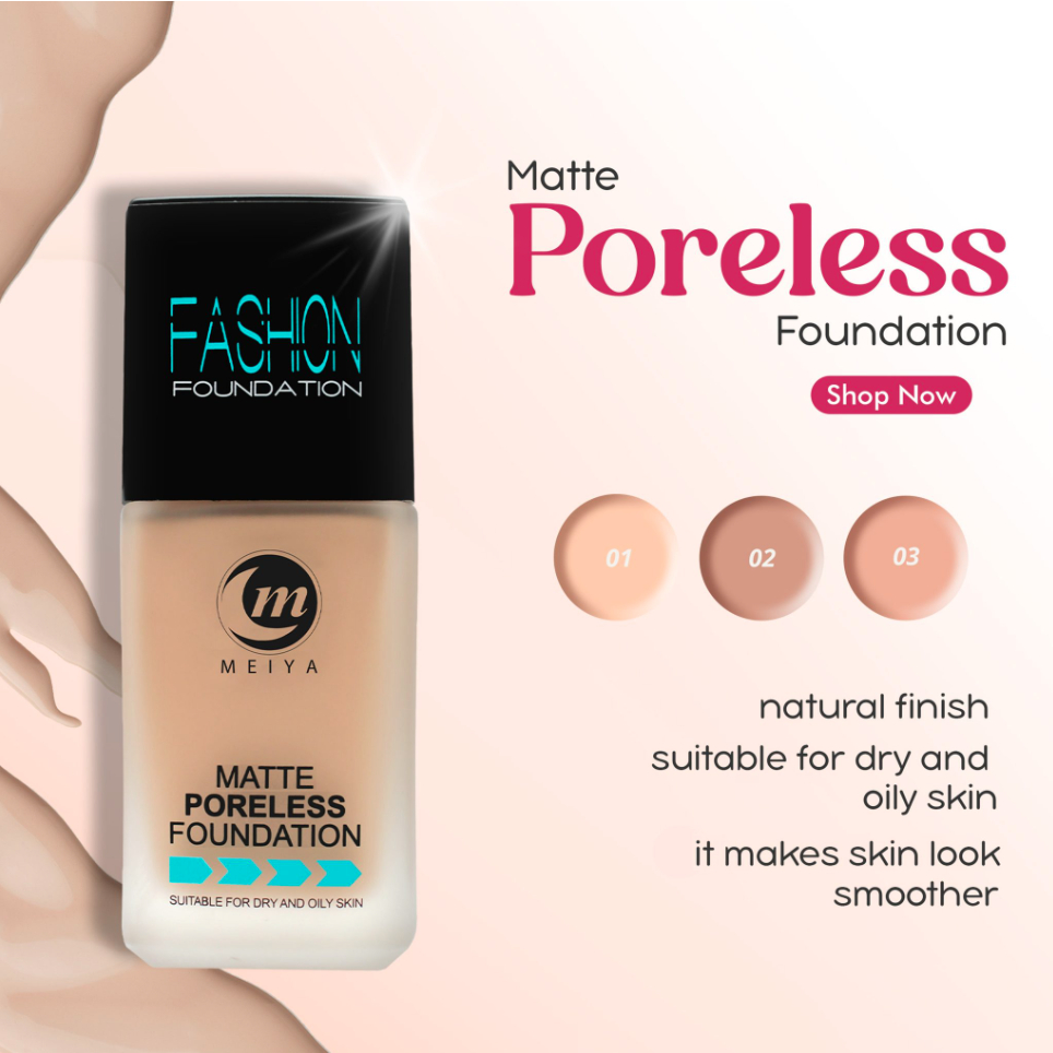 MEIYA MATTE PORELESS FOUNDATION | Shopee Philippines