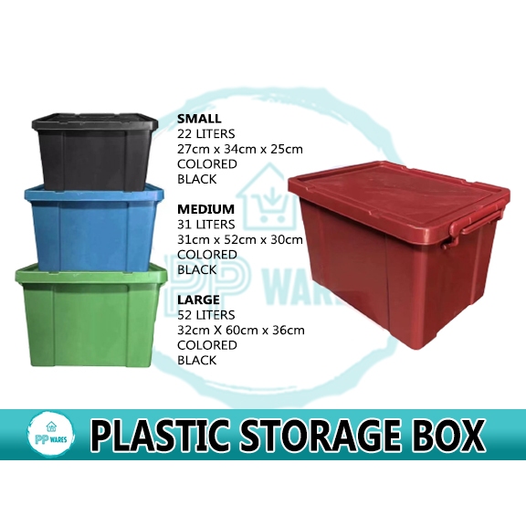 PLASTIC COLORED STORAGE BOX (ORGANIZER MATERIALS) .Please provide 2nd ...
