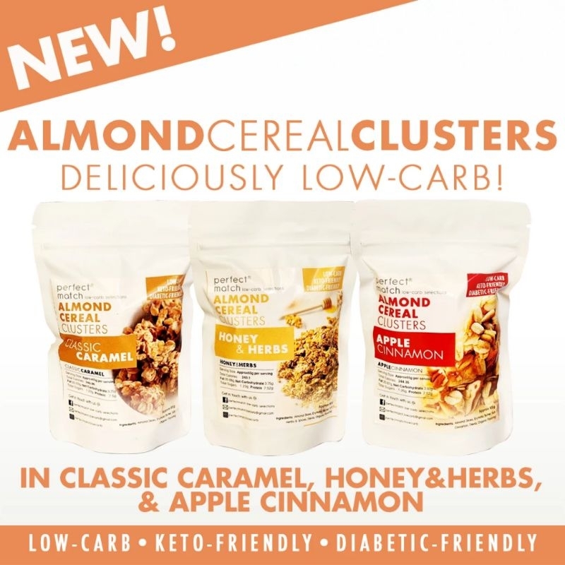 Keto Almond Cereal Clusters 65g (Sugar-free/Low-Carb) | Shopee Philippines