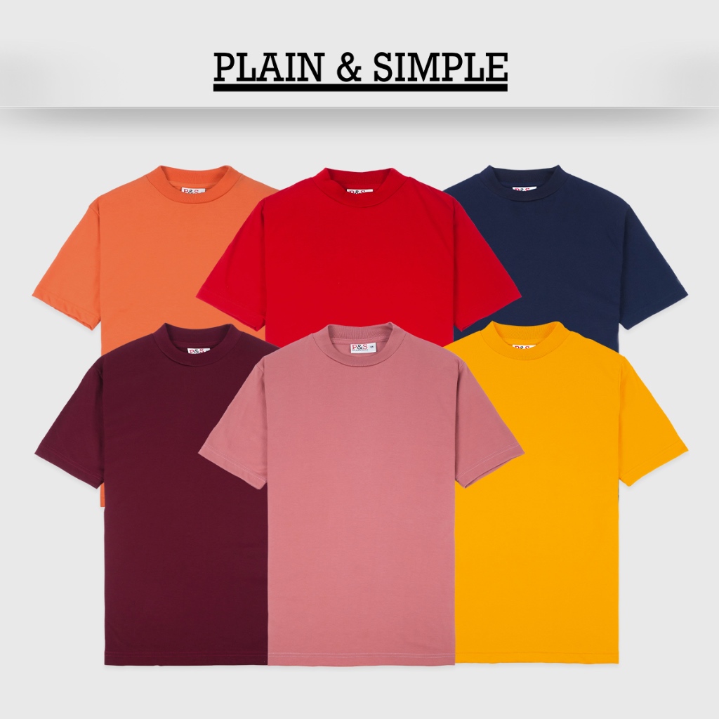 P&S Plain Premium Crewneck Shirt | Shopee Philippines