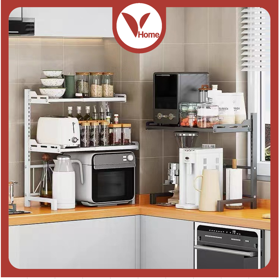 Vhome Kitchen Organizer Adjustable Air Fryer Rack Microwave Oven Rack ...