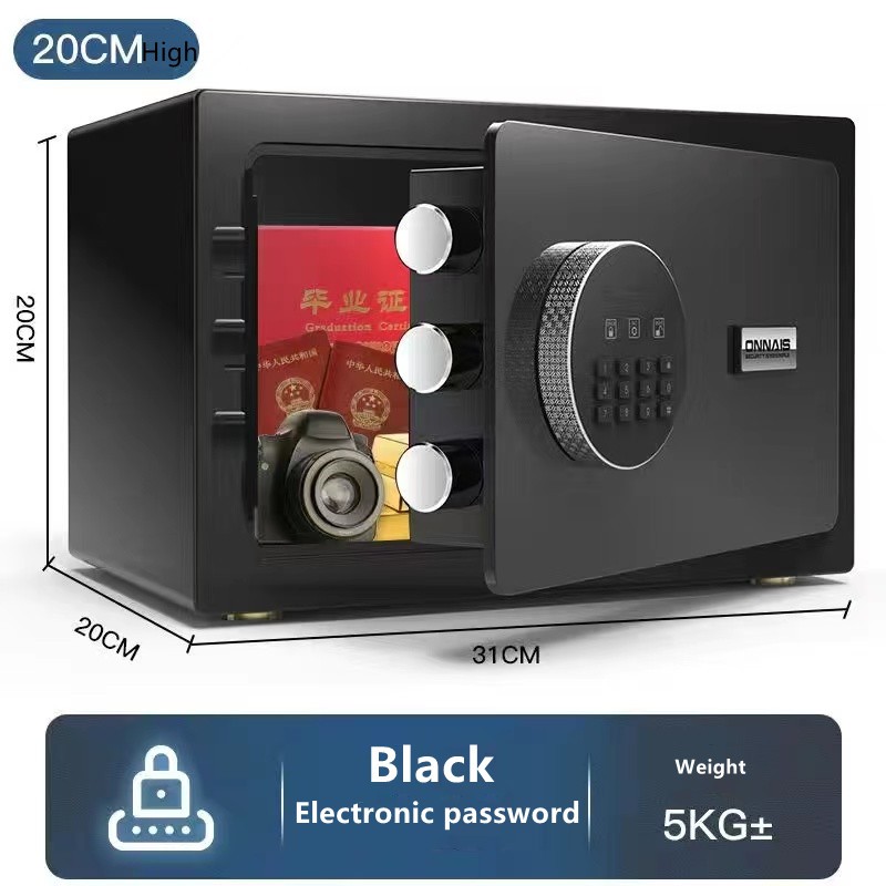 Vault Money Box Fireproof Safe ANSOL Cash Electronic key Combination ...