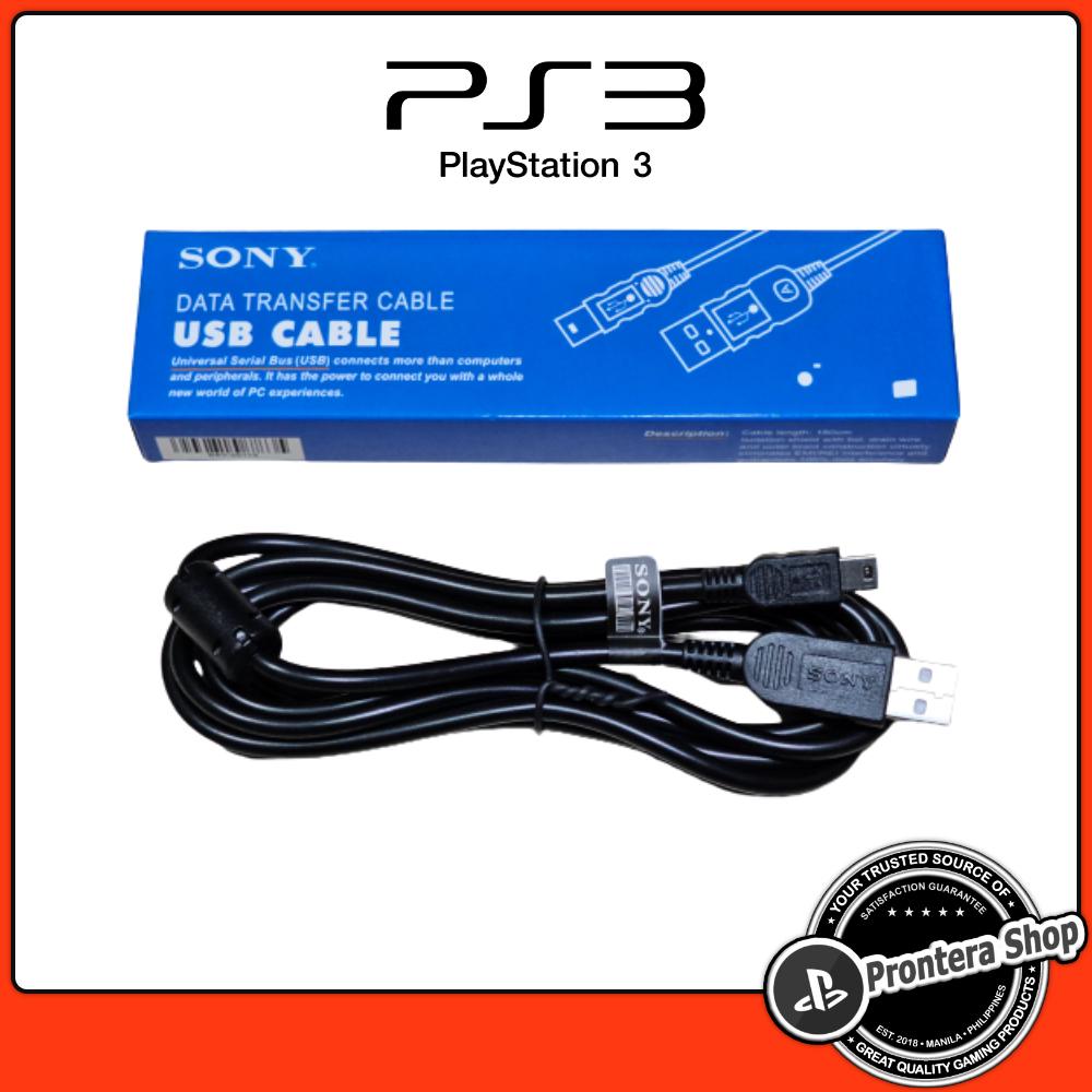 SONY PlayStation 3 PS3 Controller USB Charging Cable 5-pin Mini B 1.8 ...