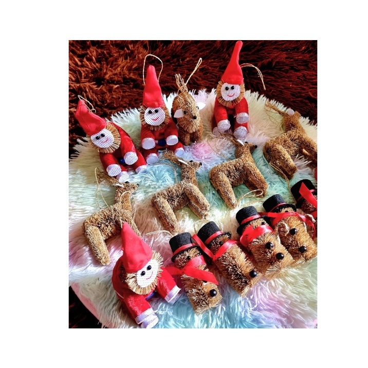 Cute Mini Reindeer Santa Snowman Christmas Tree Decoration Pasabit ...