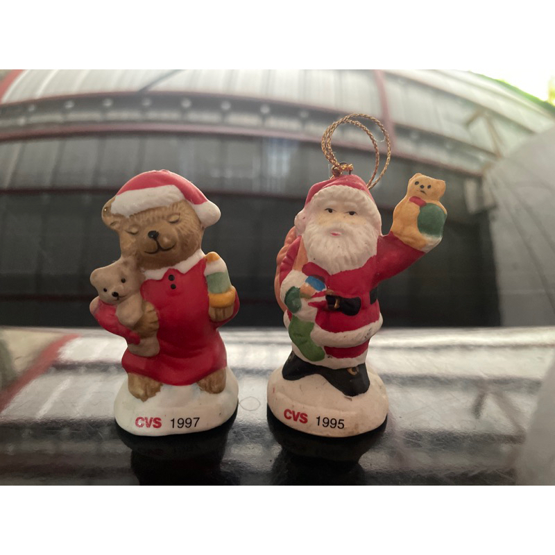 Vintage 1995-97 CVS Mr and Mrs Santa Claus Traditions Christmas ...