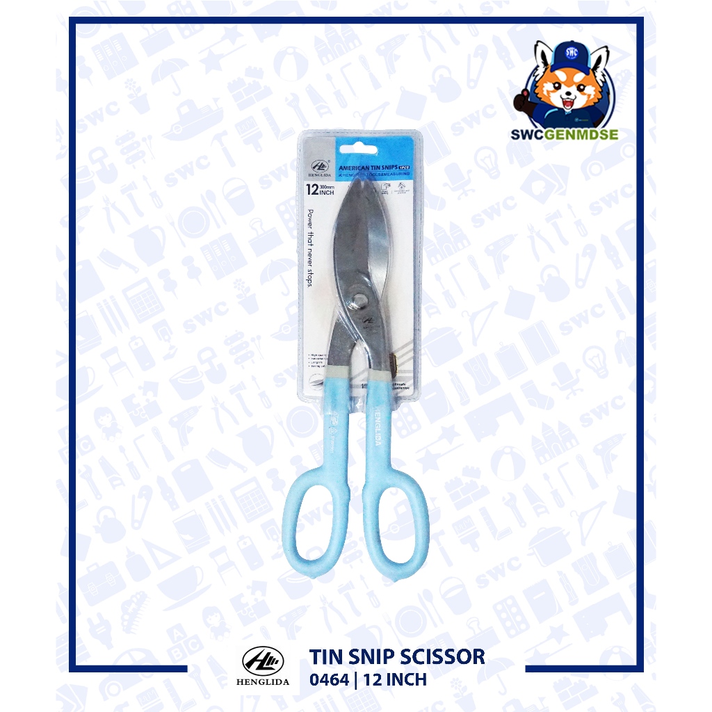 HENGLIDA Tin Snip Scissor | American Tin Snips | 8 - 12 INCHES | Shopee Philippines