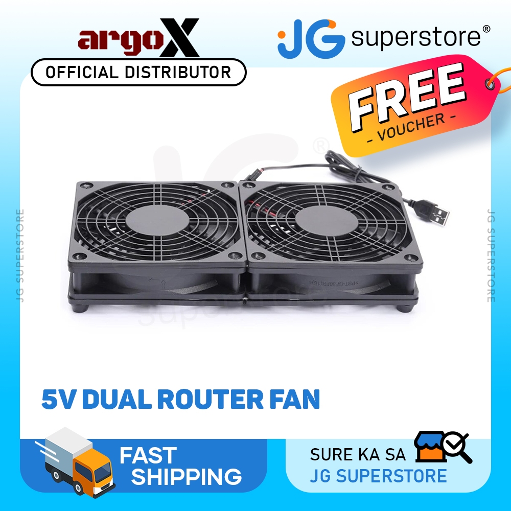 Argox 5V/12V External Quick Cooling Router Fan 1500-3000rpm Low-Noise ...