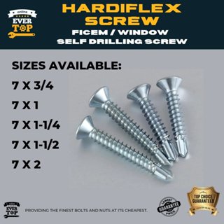 50/100pcs Window Screw | Hardiflex Screw Ficem Screw Flat Head Self ...