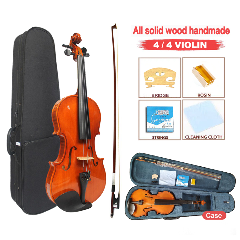 RIXTON Violin 4/4 Full Set Complete Set of Rosin Free Packaging ...