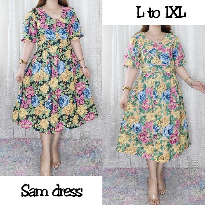 The Latest Brands Sam dress Floral dress (L - 1XL) | Shopee Philippines