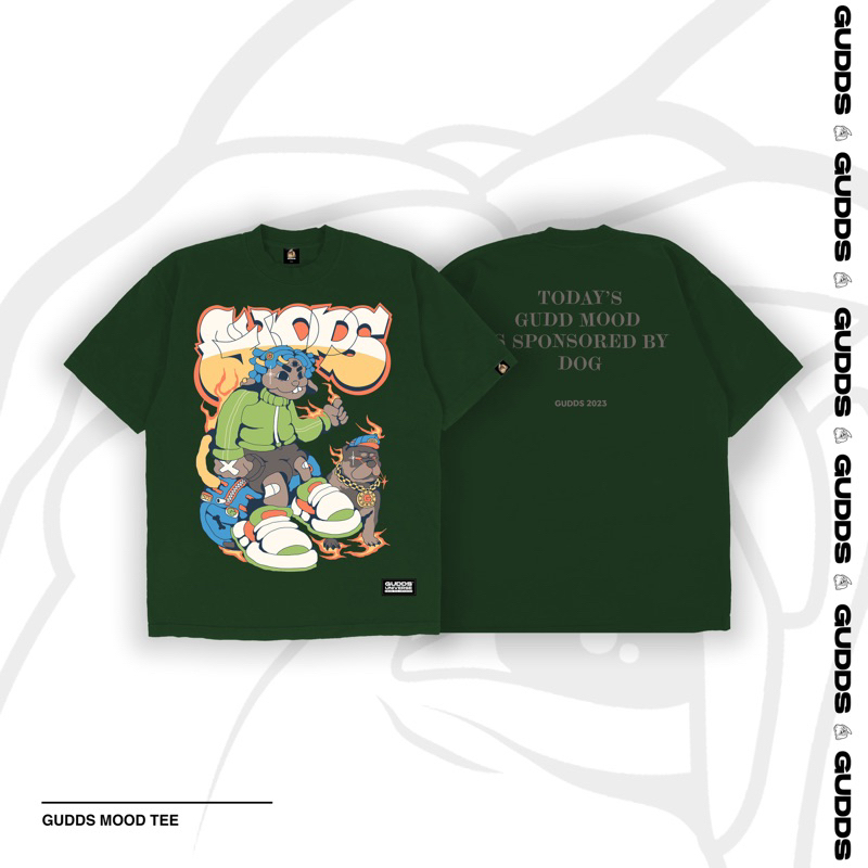 GUDDS MOOD "T- SHIRT" GREEN EMERALD | Shopee Philippines