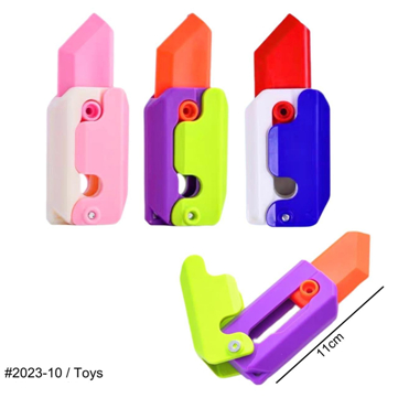 Arc002 Gravity Carrot Knives Joke Trick Toy Retractable Knives Fidget ...