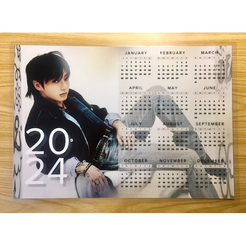 Jung kook / J K Inspired Calendar 2024 A4 Size Laminated | Shopee ...