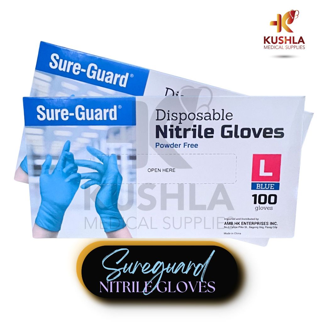 Sureguard Nitrile Gloves (S, M, and L) | Shopee Philippines