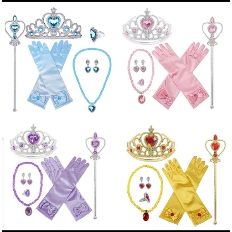 Disney Princess gloves set 6in1 Set | Shopee Philippines