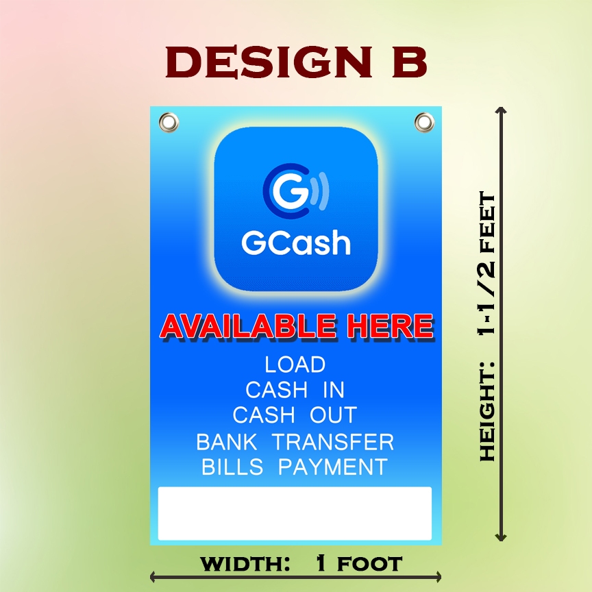 Tarpaulin GCash Cash In / Cash Out ready-made design | Shopee Philippines