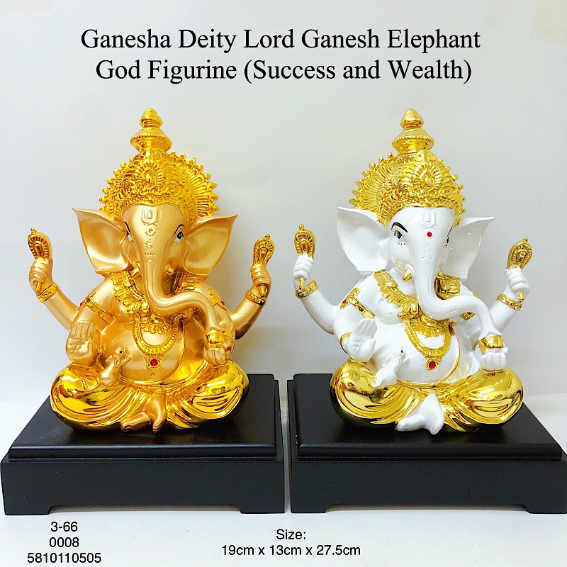 Ganesha Deity Lord Ganesh Elephant God Figurine (Success and Wealth ...