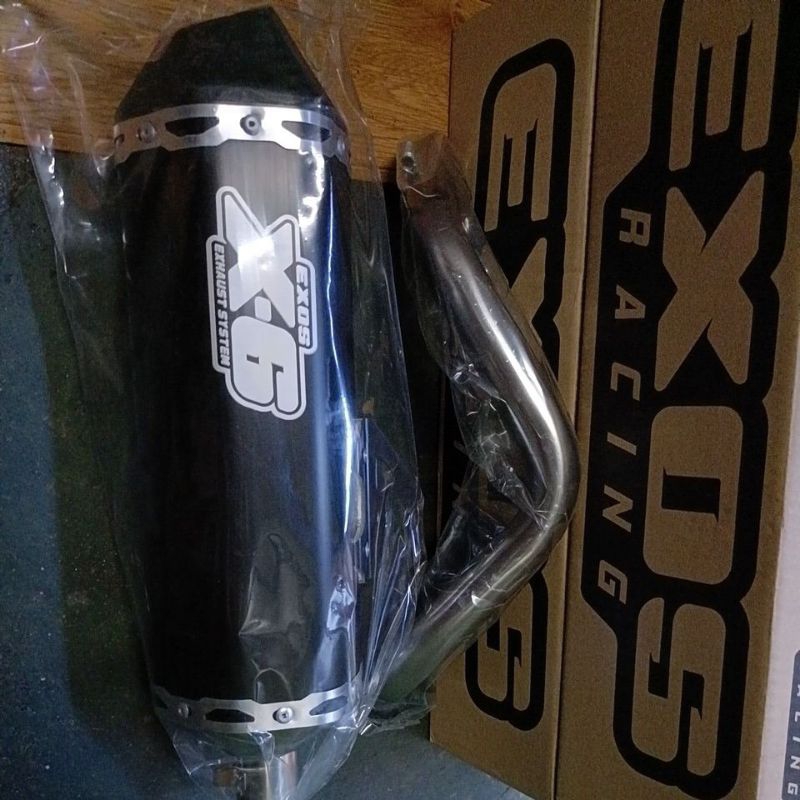Exos X6 Pipe for Honda beat v3/beat v2/mio gear/click v3 | Shopee ...