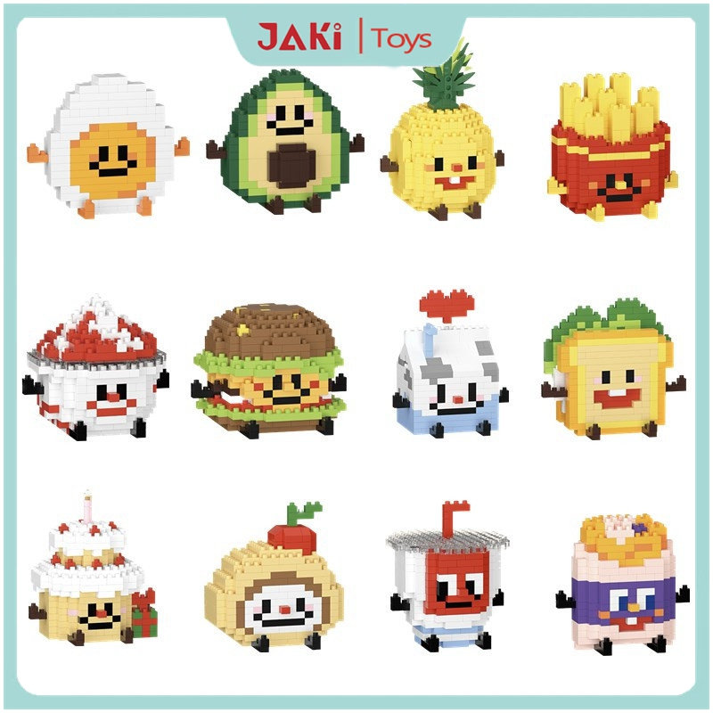 Happy Food fruit building block toy gifts educational toy building ...