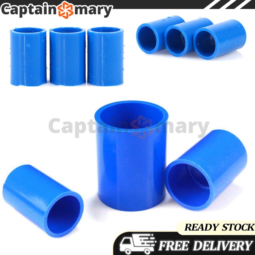 PVC Blue Water Pipe Joint Straight 1/2inch To 1inch | Shopee Philippines