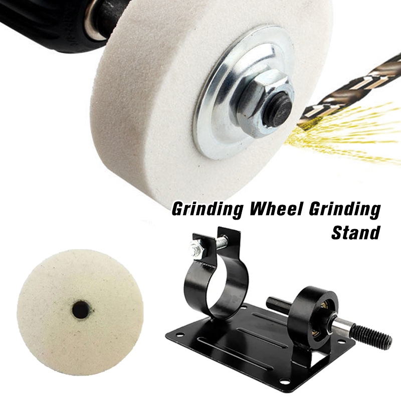 Drill Grinding Wheel + Angle Grinder Holder Metal Head Stone Polishing ...