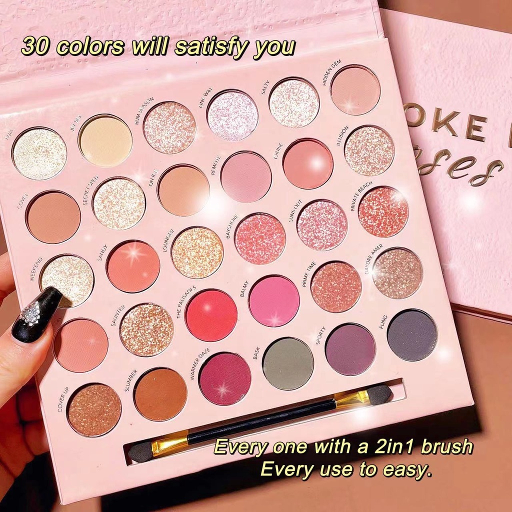 NEW ErshiQi 42 Colour Eyeshadow Palette Professional Matte Glitter Eye Makeup Set Long Lasting ...