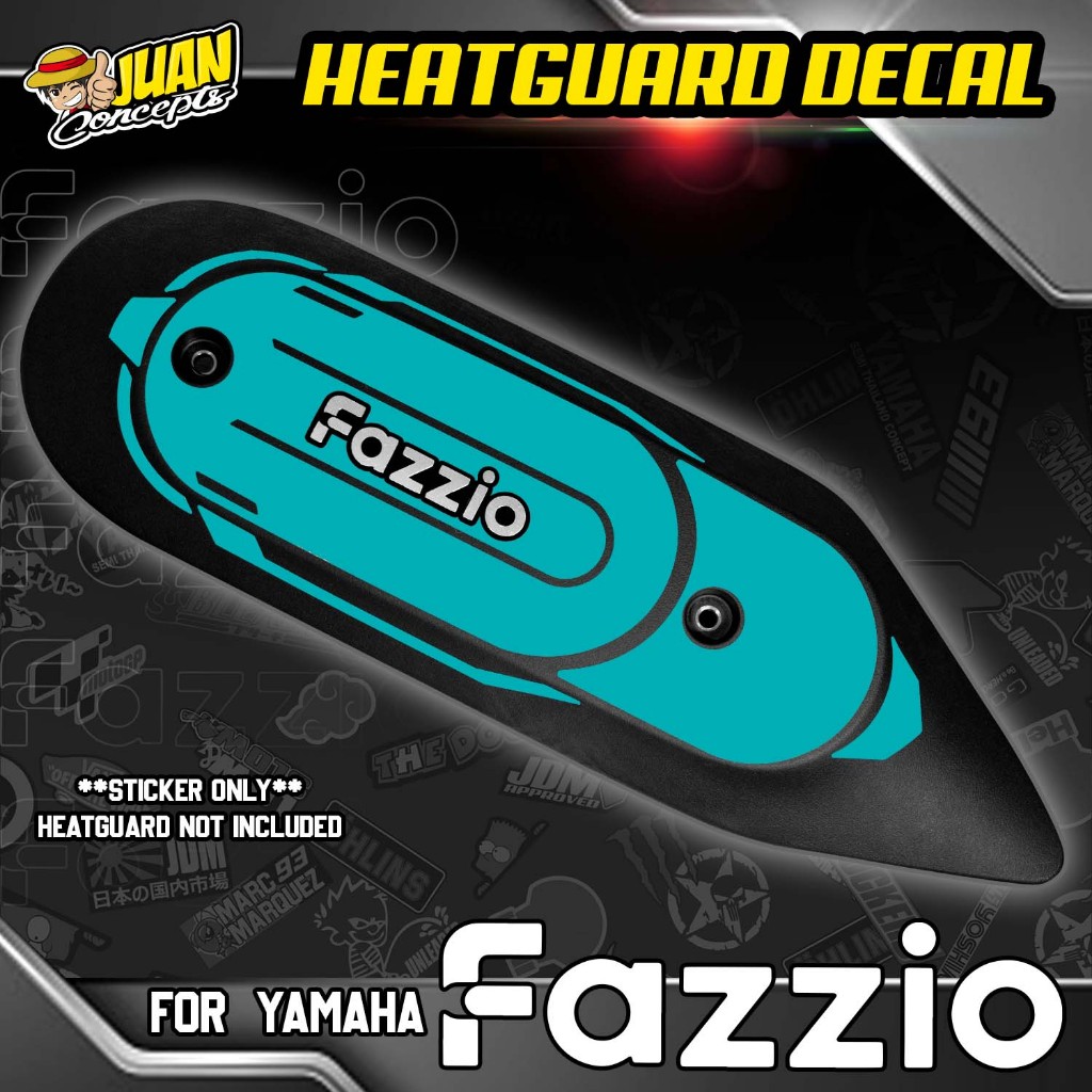 Yamaha Fazzio Heatguard Decal Sticker | Shopee Philippines