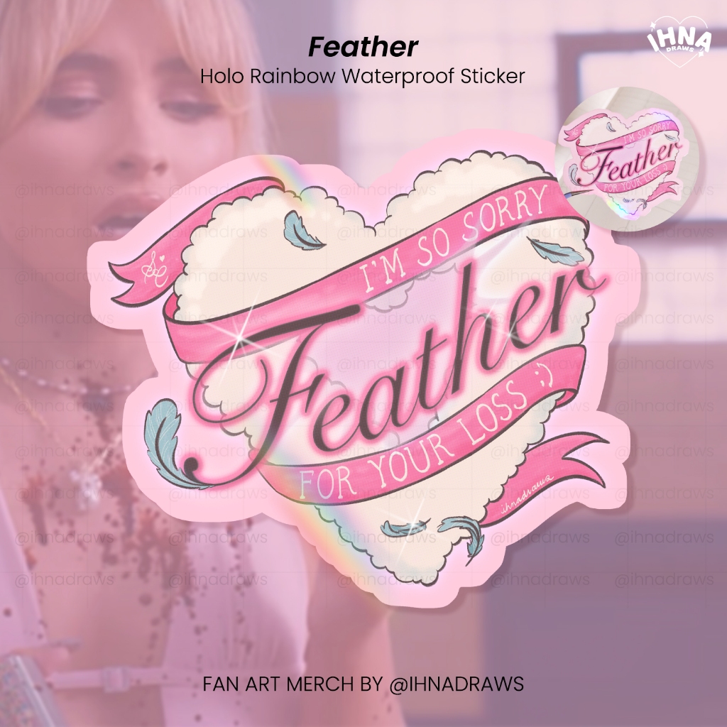 Feather Sabrina Carpenter Sticker (waterproof album aesthetic sticker ...